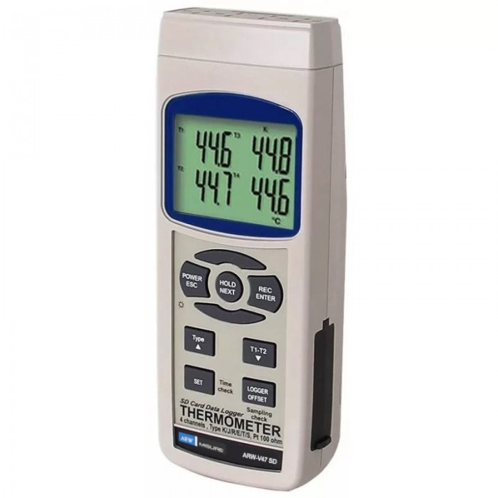 4-channel thermometer with sd card ARW-V47 SD